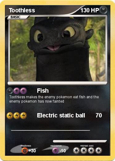 Pokémon Toothless 24 24 - Fish - My Pokemon Card