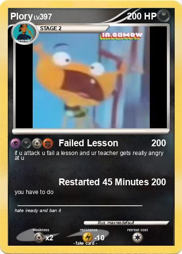 Pokémon Plory 2 2 - Failed Lesson - My Pokemon Card