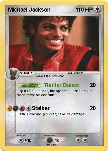 Pokémon Michael Jackson 1498 1498 - Thriller Dance - My Pokemon Card