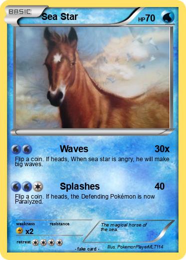 Pokémon Sea Star 6 6 - Waves - My Pokemon Card