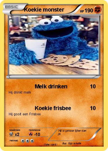 Pokémon Koekie monster 5 5 - Melk drinken - My Pokemon Card