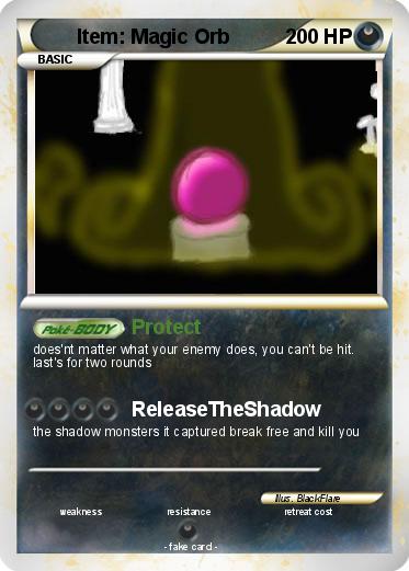 Pokémon Item Magic Orb - Protect - My Pokemon Card