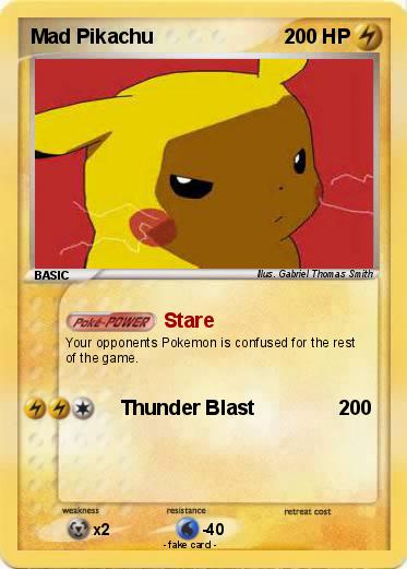 Pokémon Mad Pikachu 24 24 - Stare - My Pokemon Card