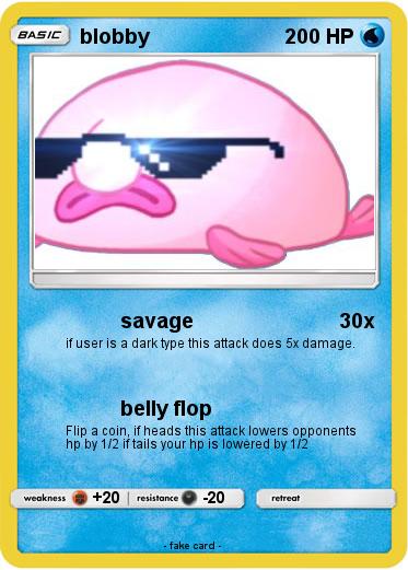 Pokémon blobby 81 81 - savage - My Pokemon Card