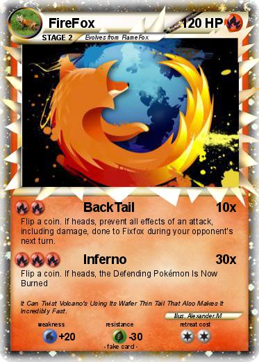 Pokémon FireFox 180 180 - BackTail - My Pokemon Card