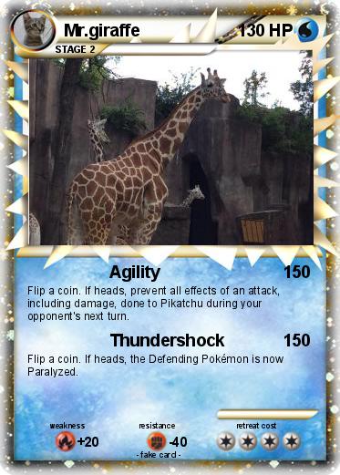 Pokémon Mr giraffe 3 3 - Agility - My Pokemon Card
