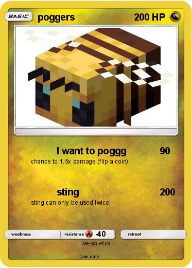 Pokémon poggers 9 9 - I want to poggg - My Pokemon Card