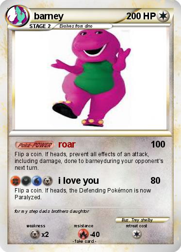 Pokémon barney 482 482 - roar - My Pokemon Card