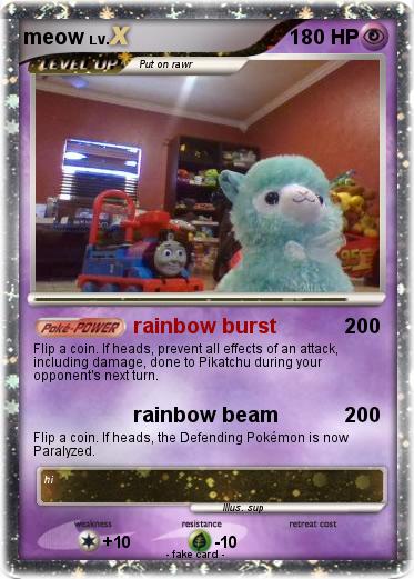 Pokémon meow 294 294 - rainbow burst - My Pokemon Card