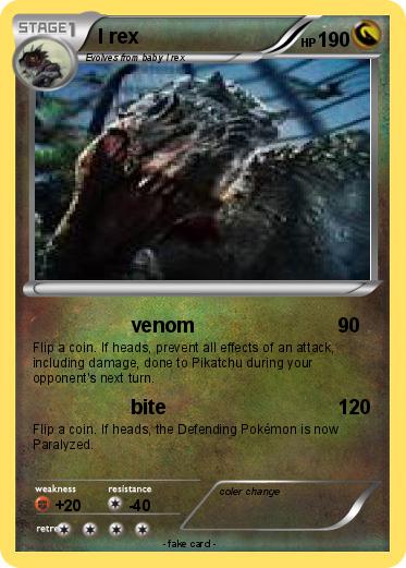 Pokémon I rex - venom - My Pokemon Card