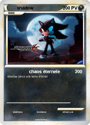 Pokémon shadow 9689 9689 - chaos éternele - Ma carte Pokémon