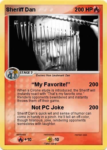 Pokémon Sheriff Dan - “My Favorite!” - My Pokemon Card