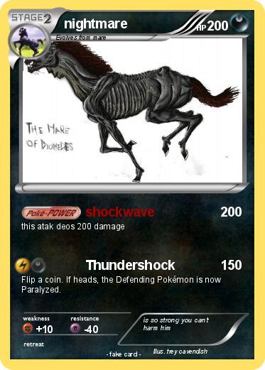Pokémon nightmare 427 427 - shockwave - My Pokemon Card