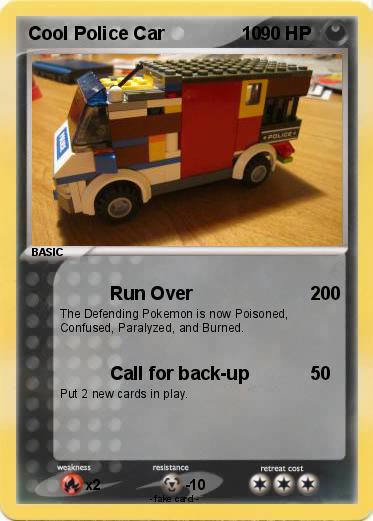Pokémon Cool Police Car 10 10 - Run Over - My Pokemon Card