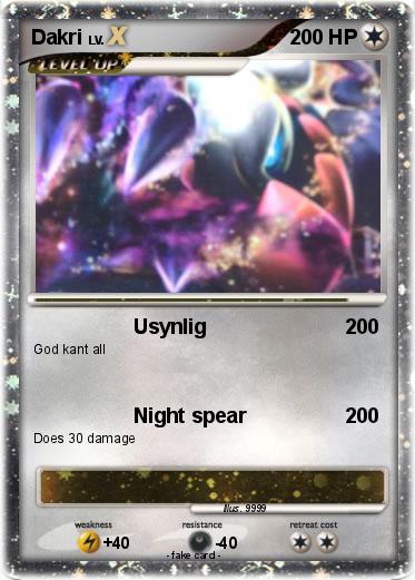 Pokémon Dakri 4 4 - Usynlig - My Pokemon Card