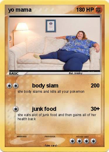 Pokémon yo mama 487 487 - body slam - My Pokemon Card
