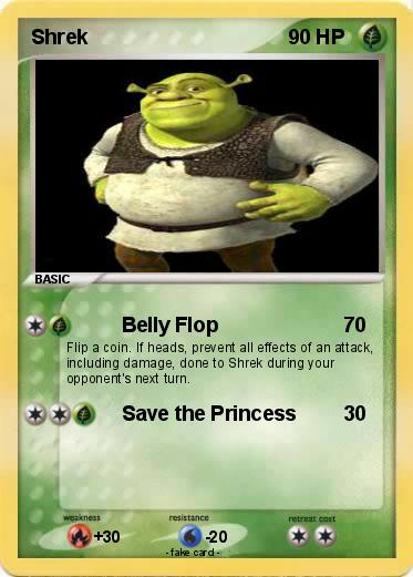 Pokémon Shrek 399 399 - Belly Flop - My Pokemon Card