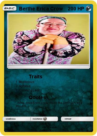 Pokémon Berthe Erica Crow - Traits - My Pokemon Card