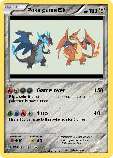 Pokémon Poke game EX - Game over - My Pokemon Card