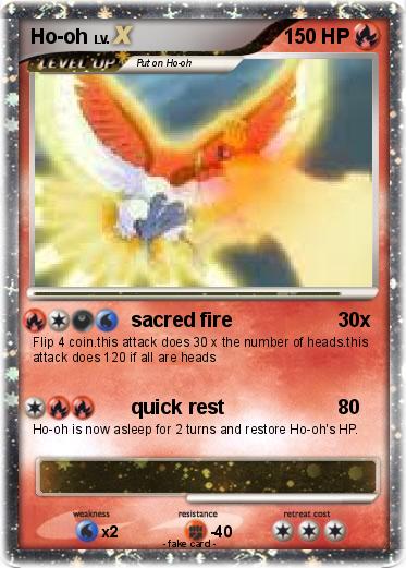 Pokémon Ho oh 968 968 - sacred fire - My Pokemon Card