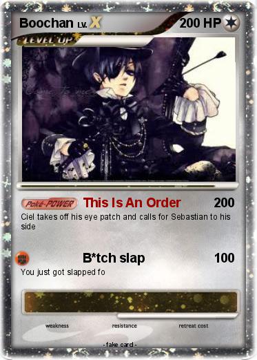 Pokémon Boochan - This Is An Order - My Pokemon Card