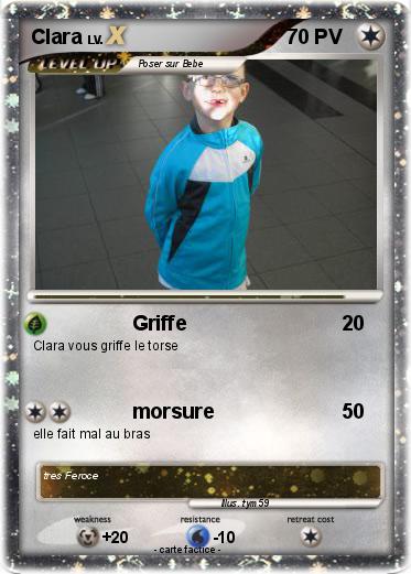 Pokémon Clara 179 179 - Griffe - Ma carte Pokémon
