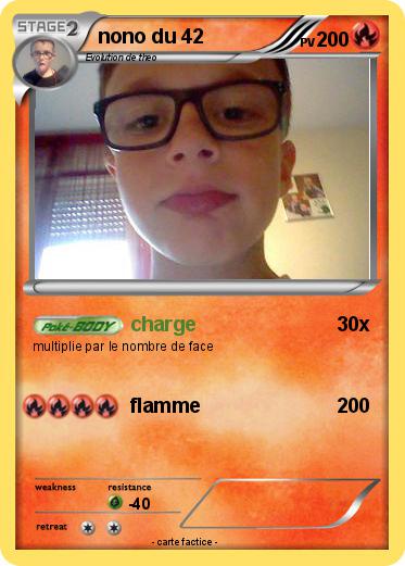 Pokémon nono du 42 42 - charge - Ma carte Pokémon