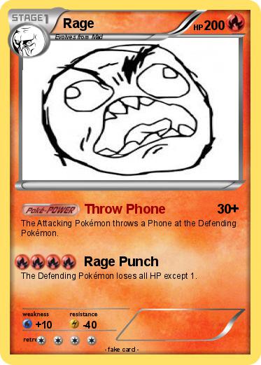 Pokémon Rage 330 330 - Throw Phone - My Pokemon Card