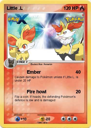 Pokémon Little L - Ember - My Pokemon Card