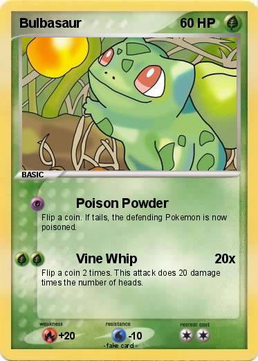 Pokémon Bulbasaur 359 359 - Poison Powder - My Pokemon Card