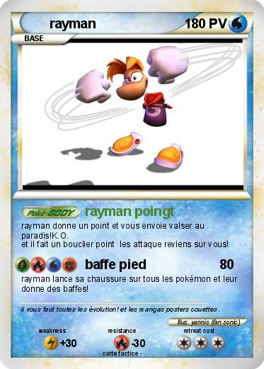 Pokémon rayman 146 146 - rayman poingt - Ma carte Pokémon