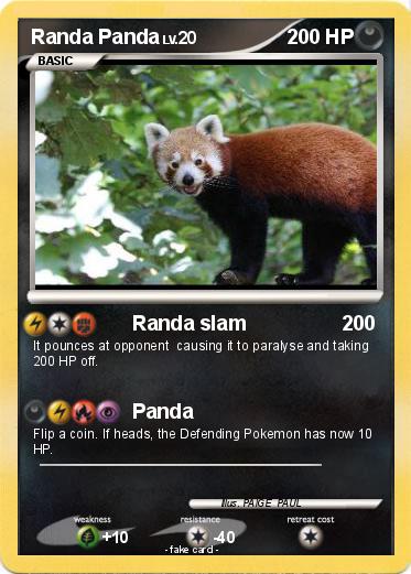 Pokémon Randa Panda - Randa slam - My Pokemon Card
