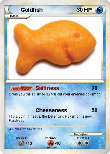 Pokémon Goldfish 47 47 - Saltiness - My Pokemon Card