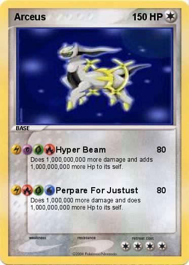 Pokémon Arceus 1417 1417 - Hyper Beam - My Pokemon Card