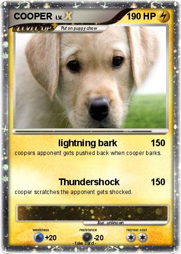 Pokémon COOPER 122 122 - lightning bark - My Pokemon Card