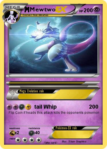 Pokémon Mewtwo 8716 8716 - tail Whip - My Pokemon Card