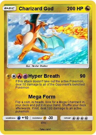 Pokémon Charizard God - Hyper Breath - My Pokemon Card