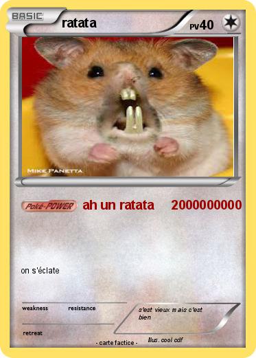 Pokémon ratata 32 32 - ah un ratata 2000000000 - Ma carte Pokémon
