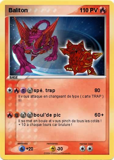 Pokémon Baliton 2 2 - spé. trap - Ma carte Pokémon