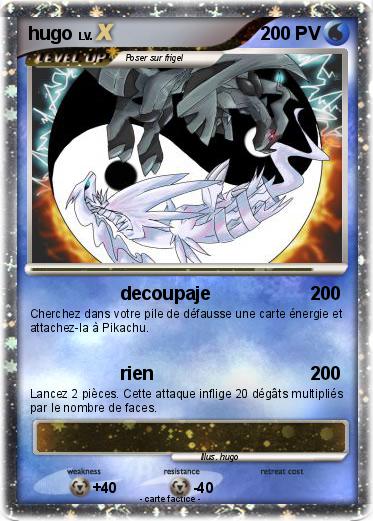 Pokémon hugo 596 596 - decoupaje - Ma carte Pokémon