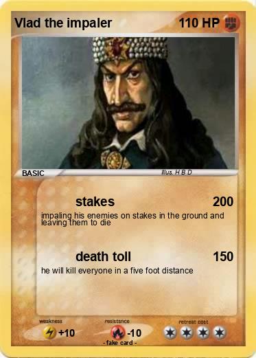 Pokémon Vlad the impaler 7 7 - stakes - My Pokemon Card