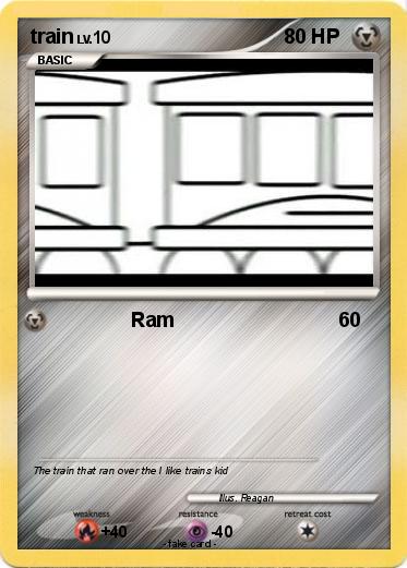 Pokémon train 88 88 - Ram - My Pokemon Card