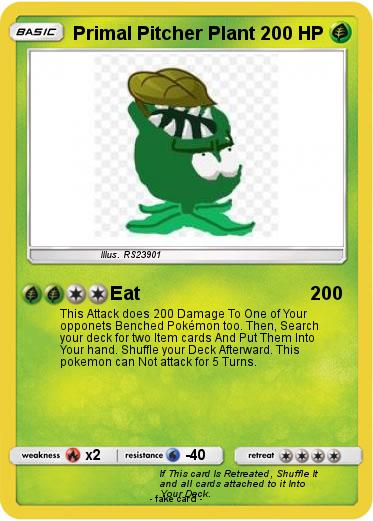 Pokémon Primal Pitcher Plant - Eat - My Pokemon Card