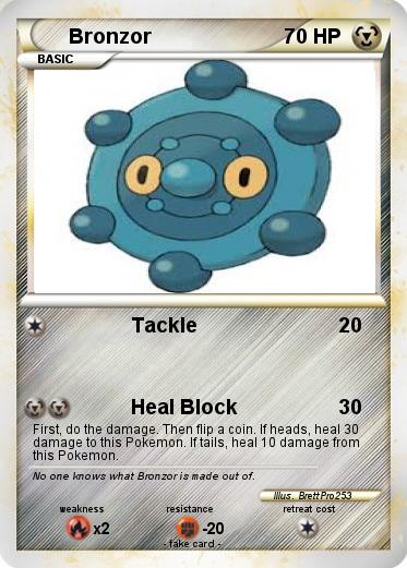 Pokémon Bronzor 38 38 - Tackle - My Pokemon Card