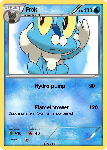 Pokémon Froki 1 1 - Hydro pump - My Pokemon Card