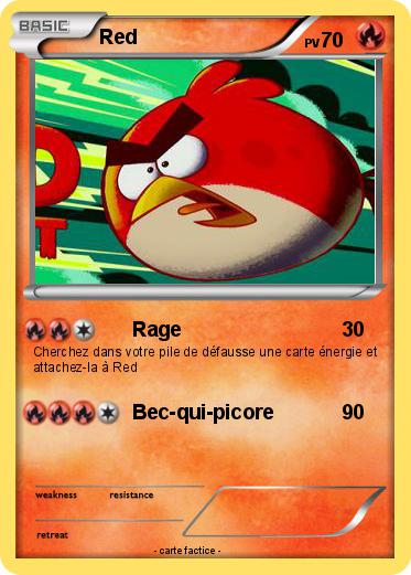 Pokémon Red 4693 4693 - Rage - Ma carte Pokémon