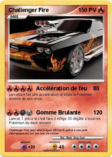 Pokémon Challenger Fire - Accélération de feu - Ma carte Pokémon