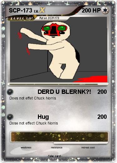 Pokémon SCP 173 13 13 - DERD U BLERNK?! - My Pokemon Card