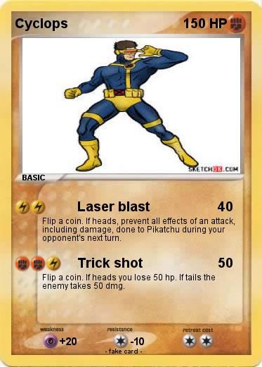 Pokémon Cyclops 160 160 - Laser blast - My Pokemon Card