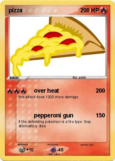 Pokémon pizza 648 648 - over heat - My Pokemon Card